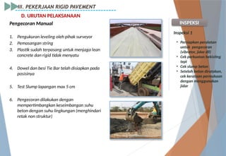 Metode Pelaksanaan Rigid Pavement Proyek Rest Area Pandaan - Manual.pptx