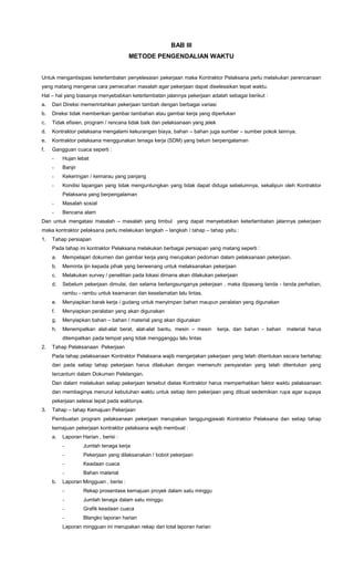 Metode pelaksanan pekerjaan | PDF