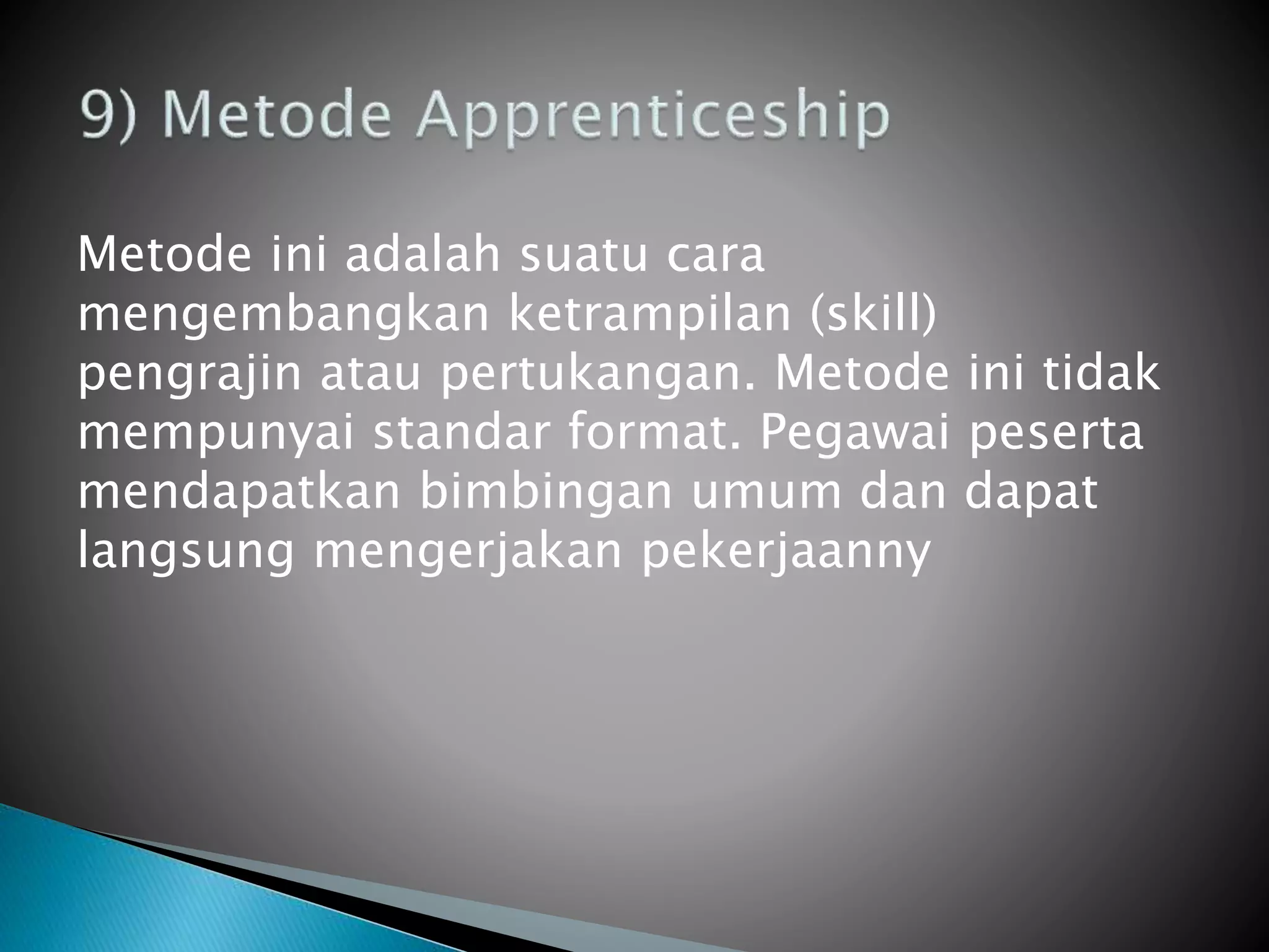 Metode & pelatihan | PPTX