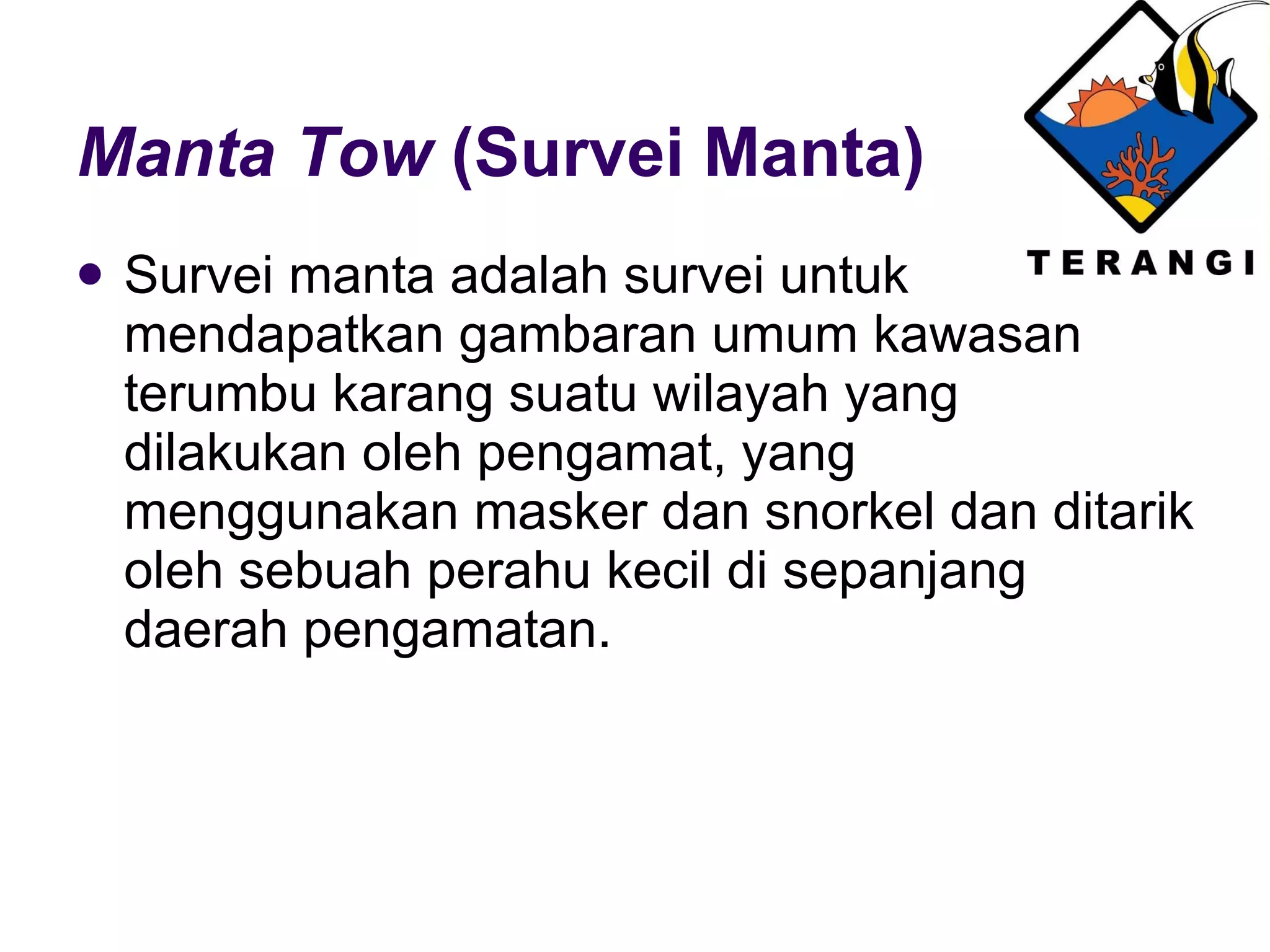 Metode pemantauan terumbu karang | PPT