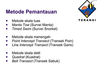 Metode pemantauan terumbu karang | PPT