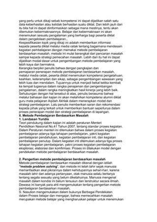 Metode pembelajaran berdasarkan masalah | PDF