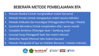 metode pembelajaran BTA Kurikulum Merdeka 2024.pptx
