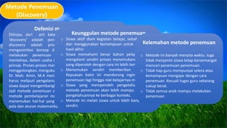 Metode pembelajaran mtk (2) | PPTX