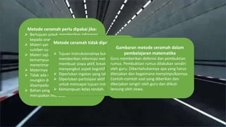 Metode pembelajaran mtk (2) | PPTX