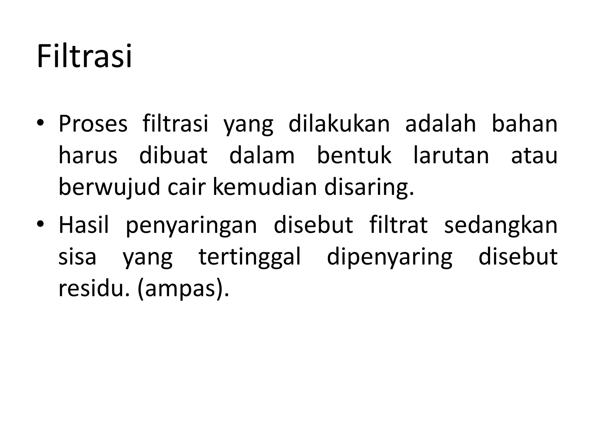 Metode pemisahan | PPTX