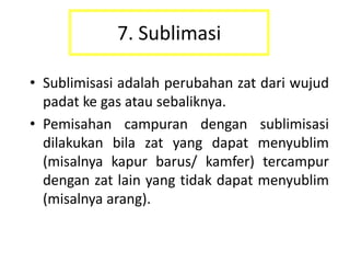 Metode pemisahan | PPTX