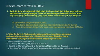 METODE para ulama dalam PENAFSIRAN AL-QURAN.pptx