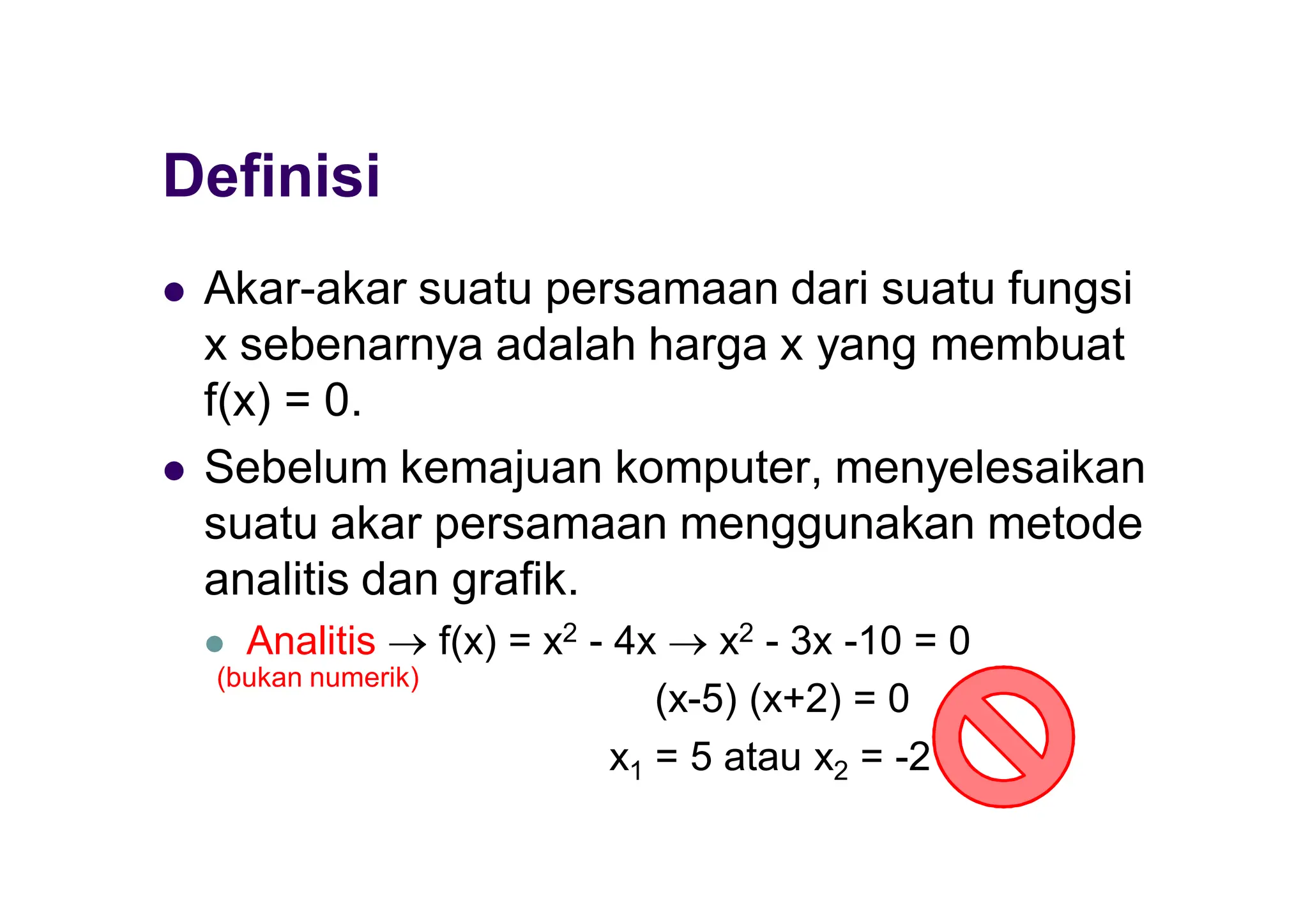 Metode Pencarian Akar_Metode Numerik.pdf | Free Download
