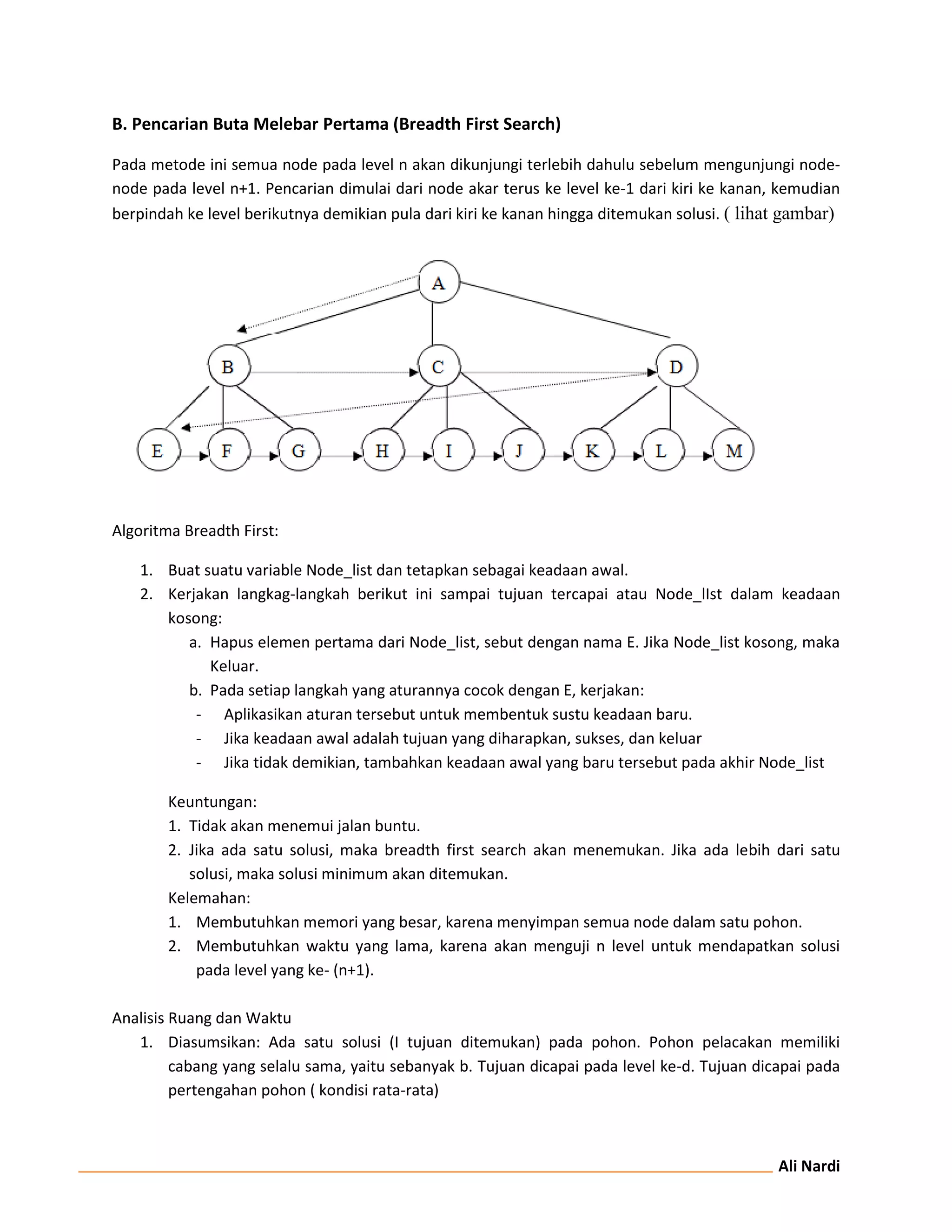 Metode pencarian dan pelacakan | DOCX
