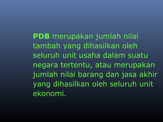 Metode Perhitungan PDB | PPT