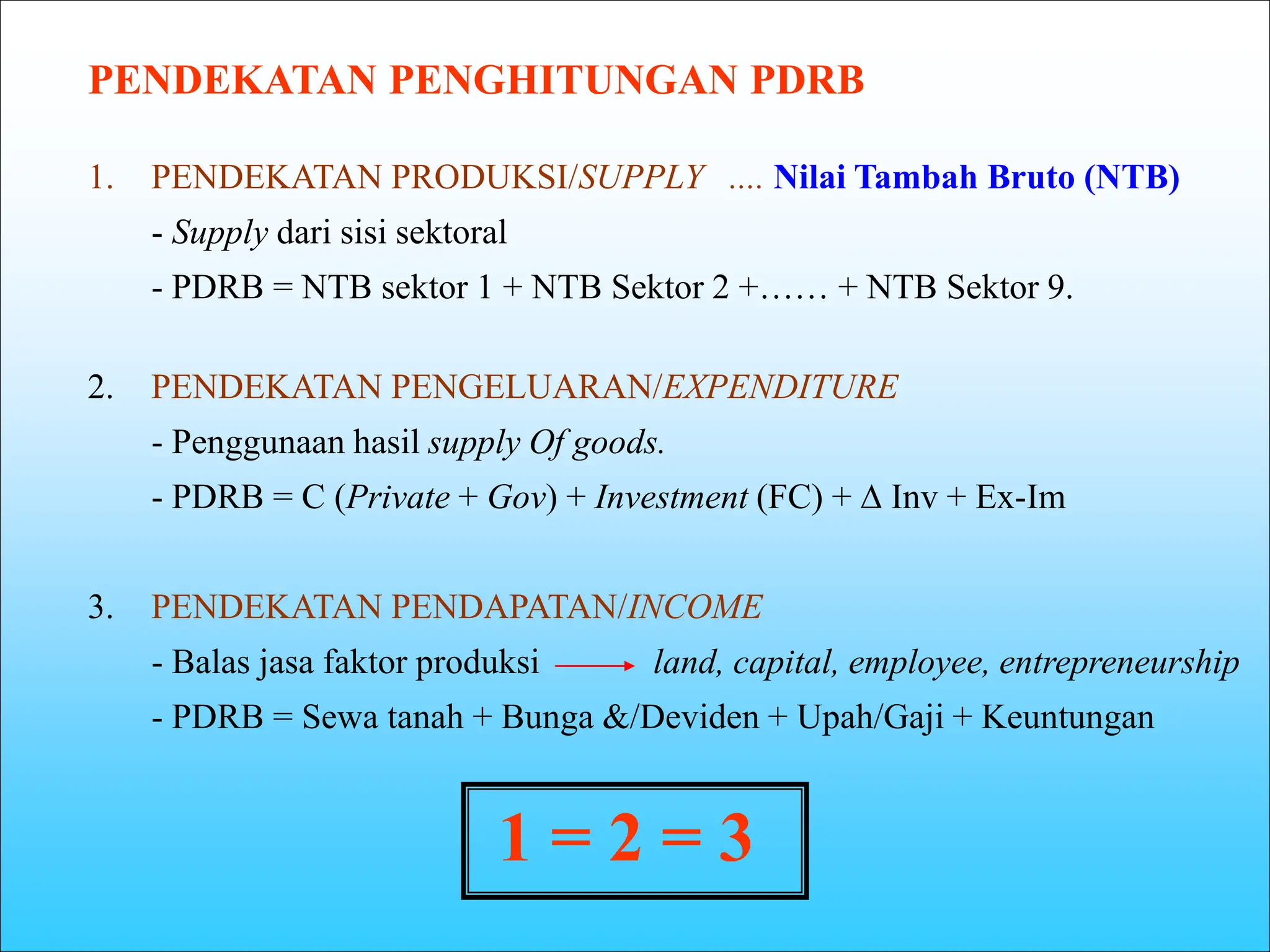 teori dan hitungan metode pendekatan PDRB.ppt