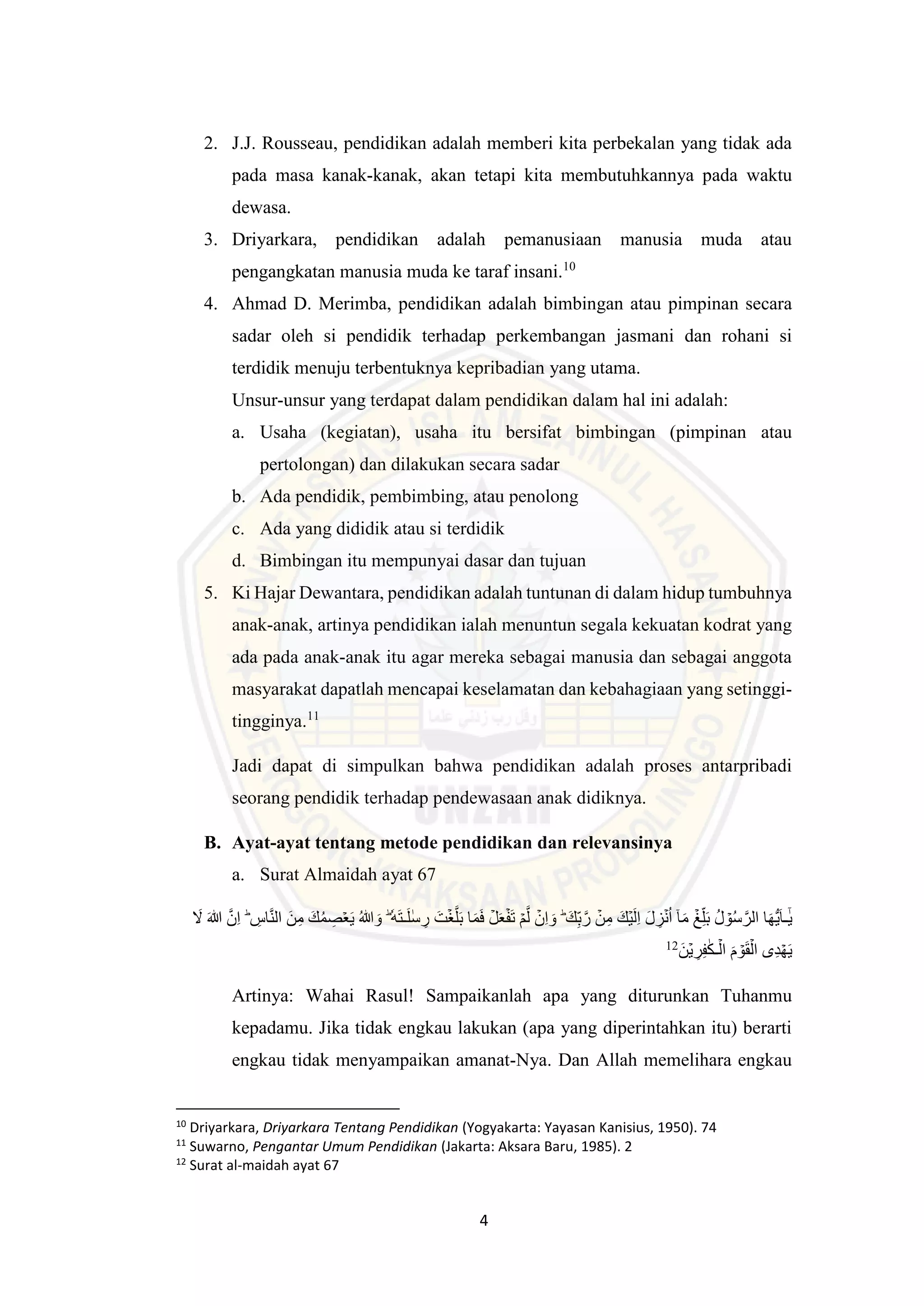 Metode Pendidikan dalam Perspektif Alquran Surat Al Maidah Ayat 67 dan Al A`Rof Ayat 176-177.pdf