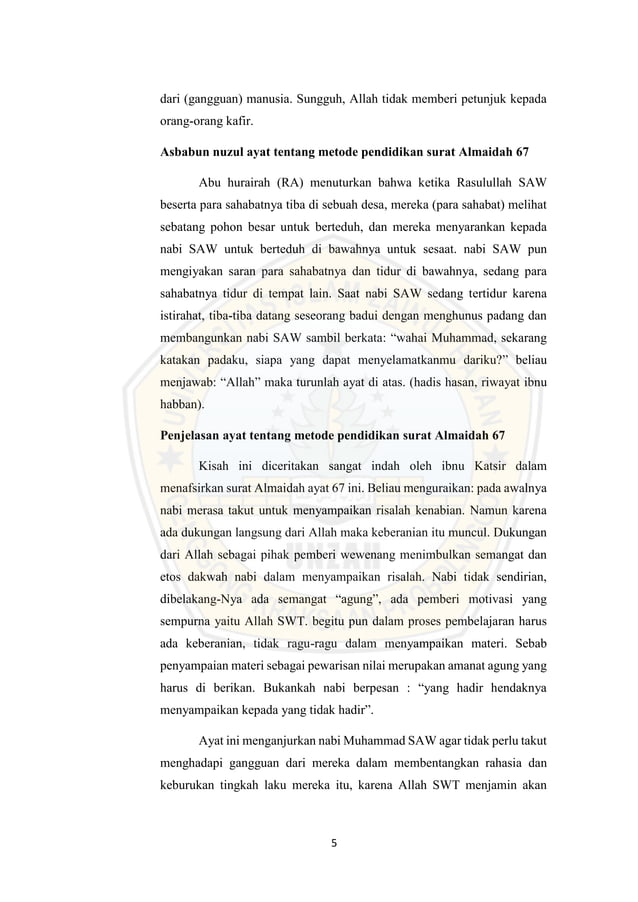 Metode Pendidikan dalam Perspektif Alquran Surat Al Maidah Ayat 67 dan Al A`Rof Ayat 176-177.pdf