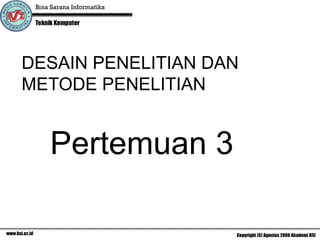 Metode penelitian 03 | PPT