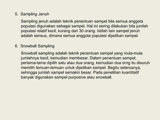 Metode penelitian eksperimen (kuantitatif)populasi dan sampel fb | PPTX