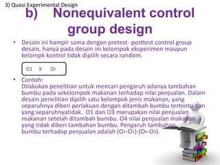 Metode penelitian eksperimental | PPTX
