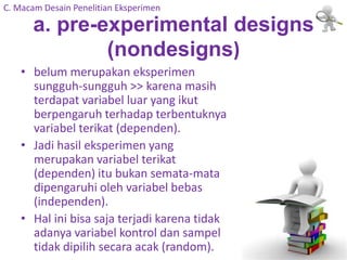 Metode penelitian eksperimental | PPTX
