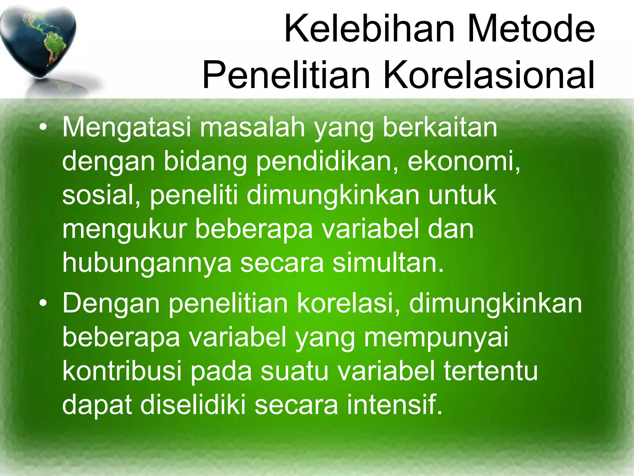 METODE PENELITIAN KORELASIONAL | PPTX