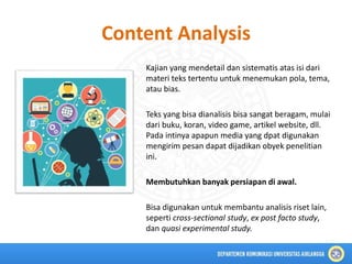 Metode Penelitian Kualitatif Untuk Studi Ilmu Komunikasi | PPTX