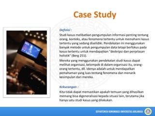 Metode Penelitian Kualitatif Untuk Studi Ilmu Komunikasi | PPTX