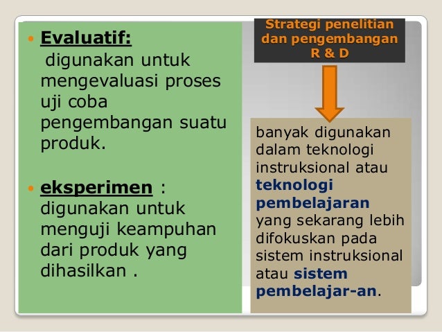 Metode penelitian r and d