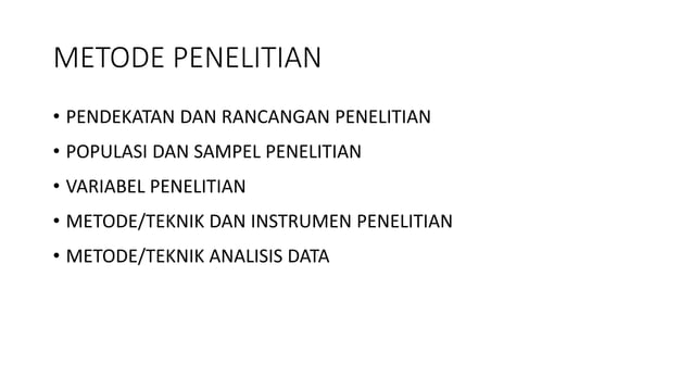 Metode penelitian (research method) | PPTX