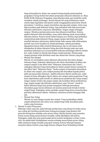 Metode pengadaan barang dan jasa di pemerintahan | PDF
