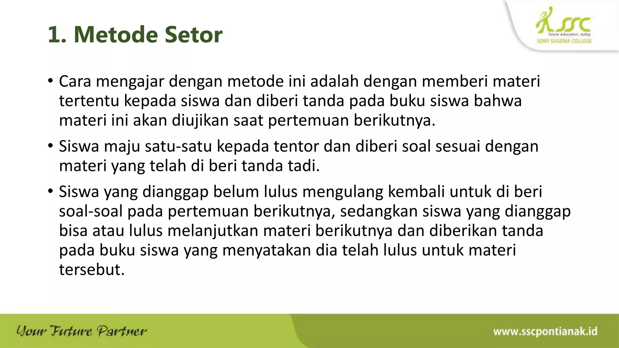 Macam-Macam Metode Pengajaran | PPTX