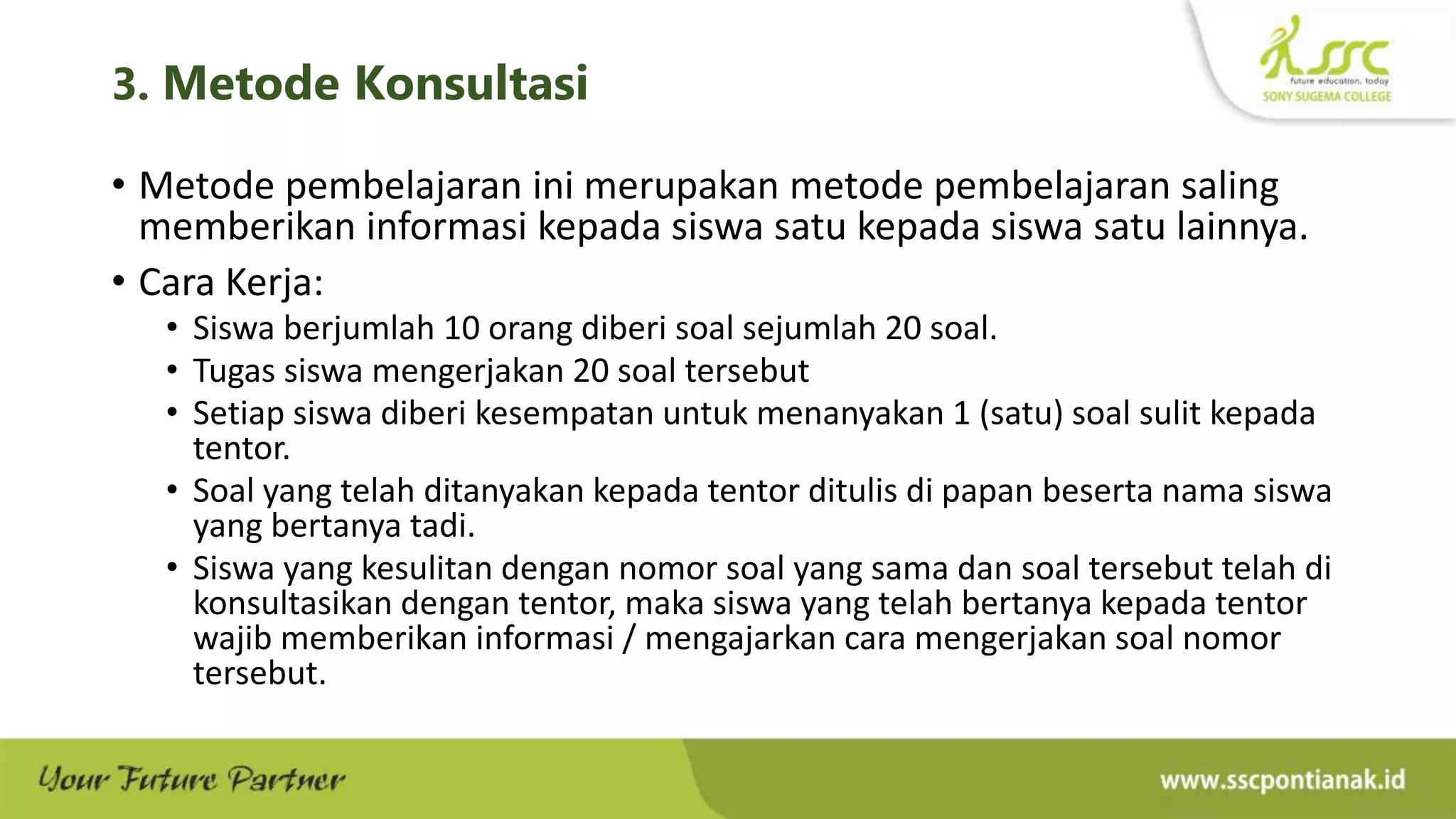 Macam-Macam Metode Pengajaran | PPTX