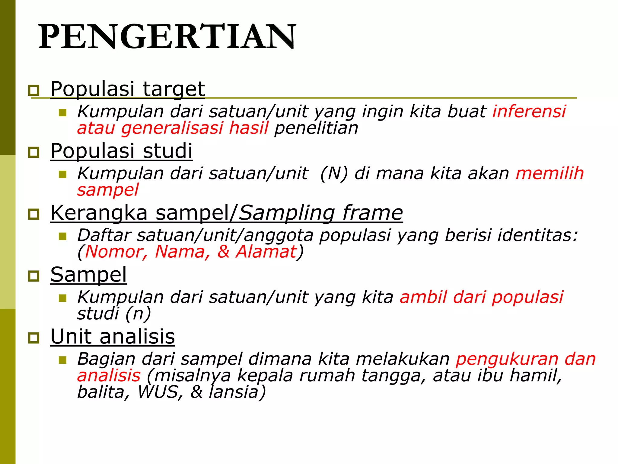 Metode pengambilan sampel.ppt