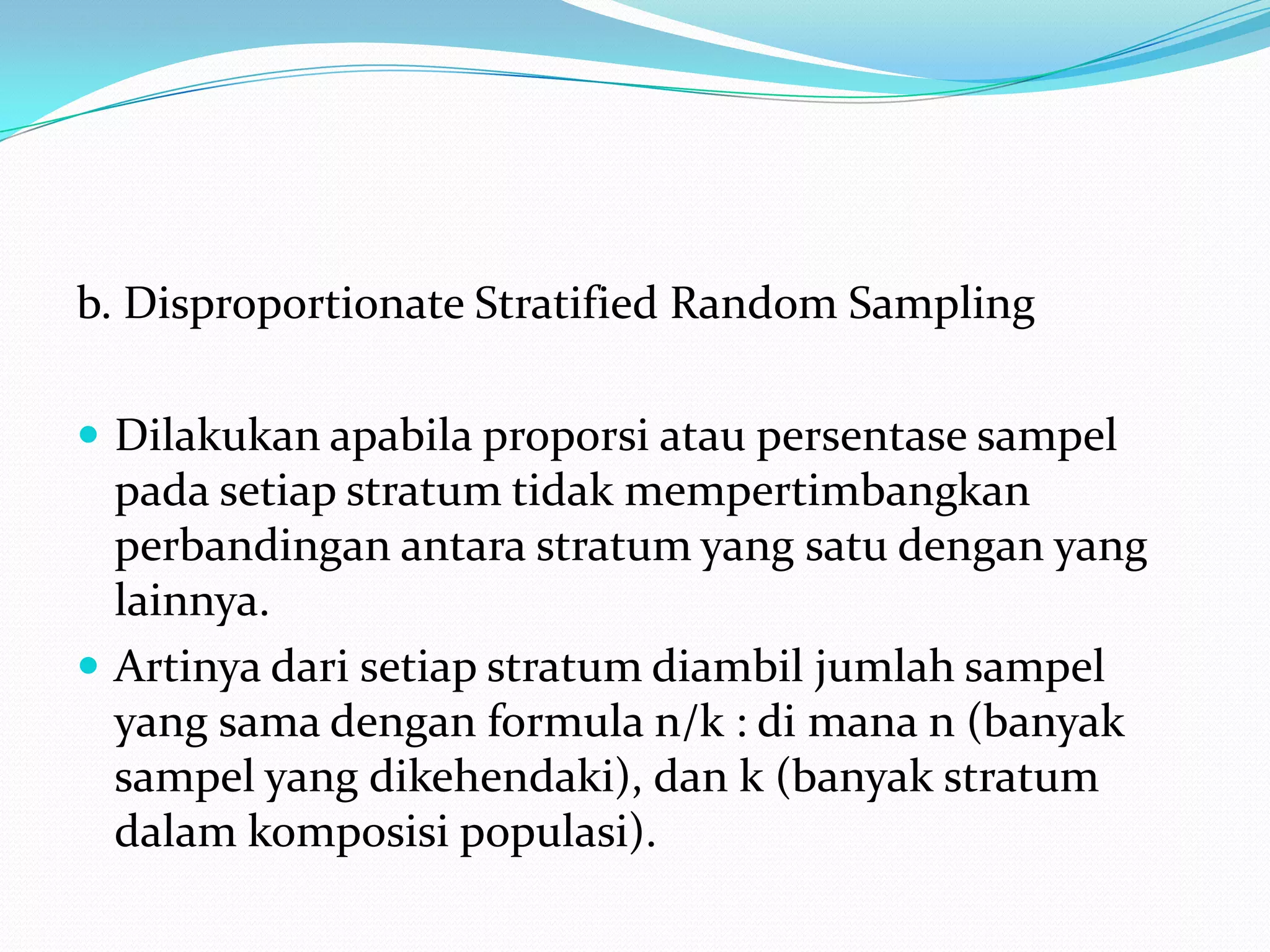 Metode pengambilan sampel (sampling) | PPTX