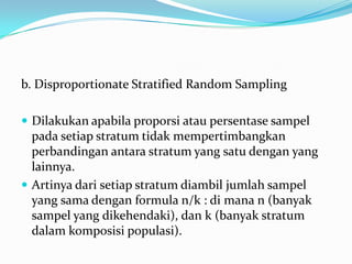Metode pengambilan sampel (sampling) | PPTX
