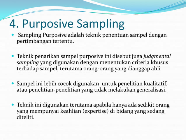 Metode pengambilan sampel (sampling) | PPTX