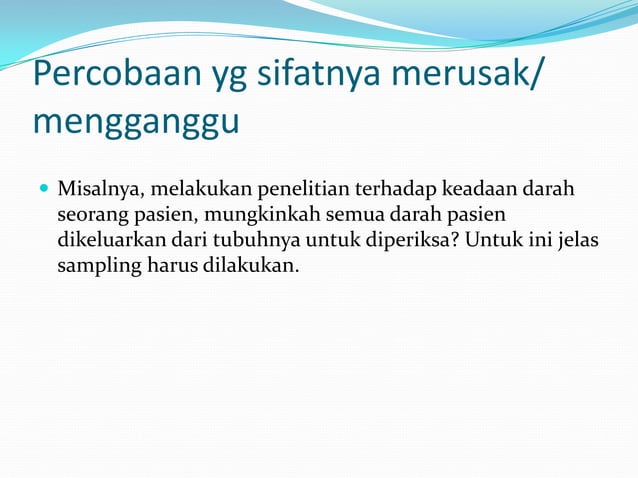 Metode pengambilan sampel (sampling) | PPTX