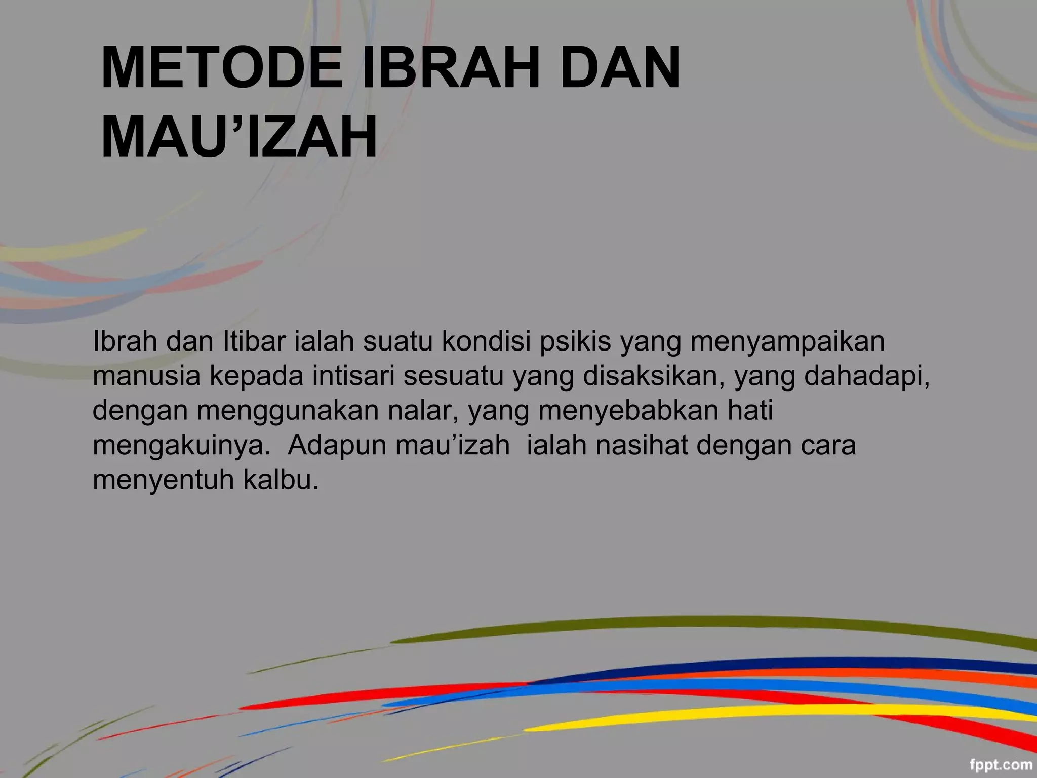 Metode pengembangan rasa beragama | PPT