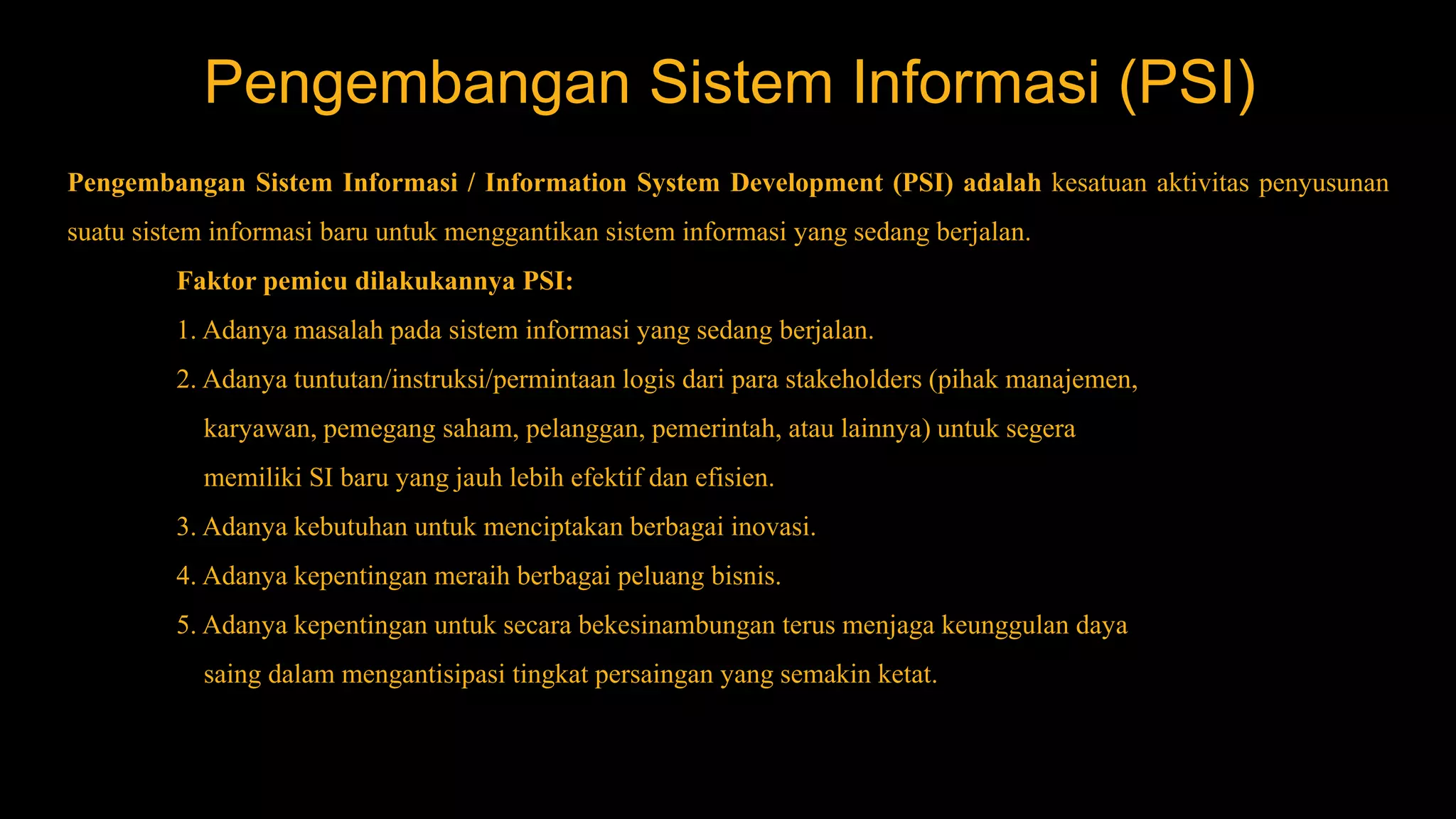 Information System Development | PPT