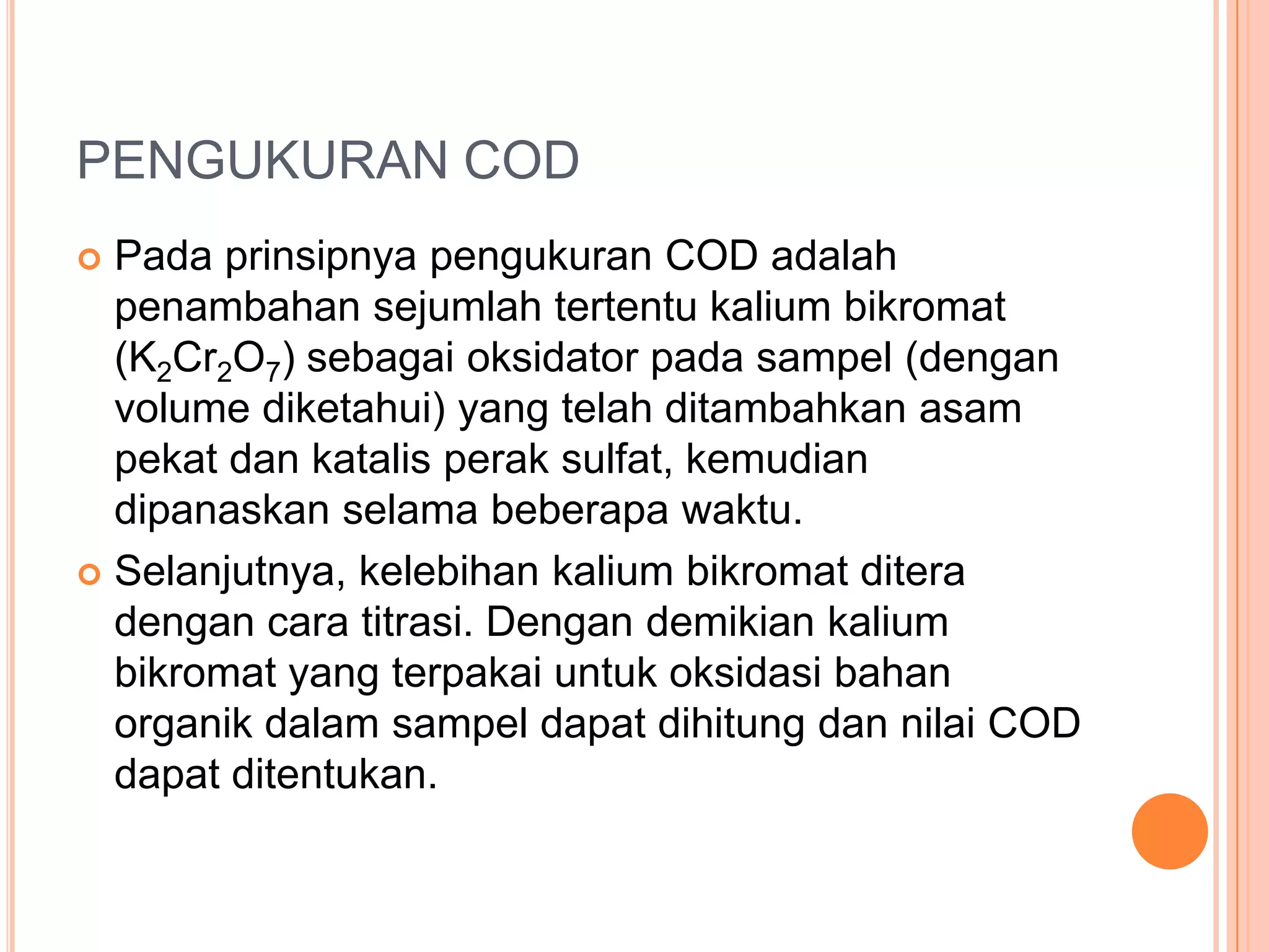 Metode pengukuran kualitas limbah 2 | PPTX
