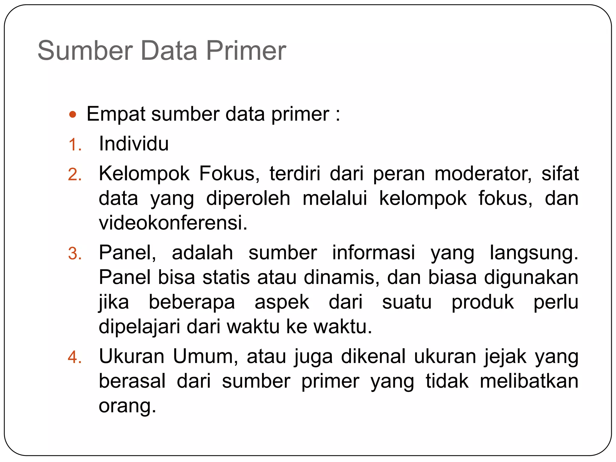 BAB 10 Metode pengumpulan data | PPTX