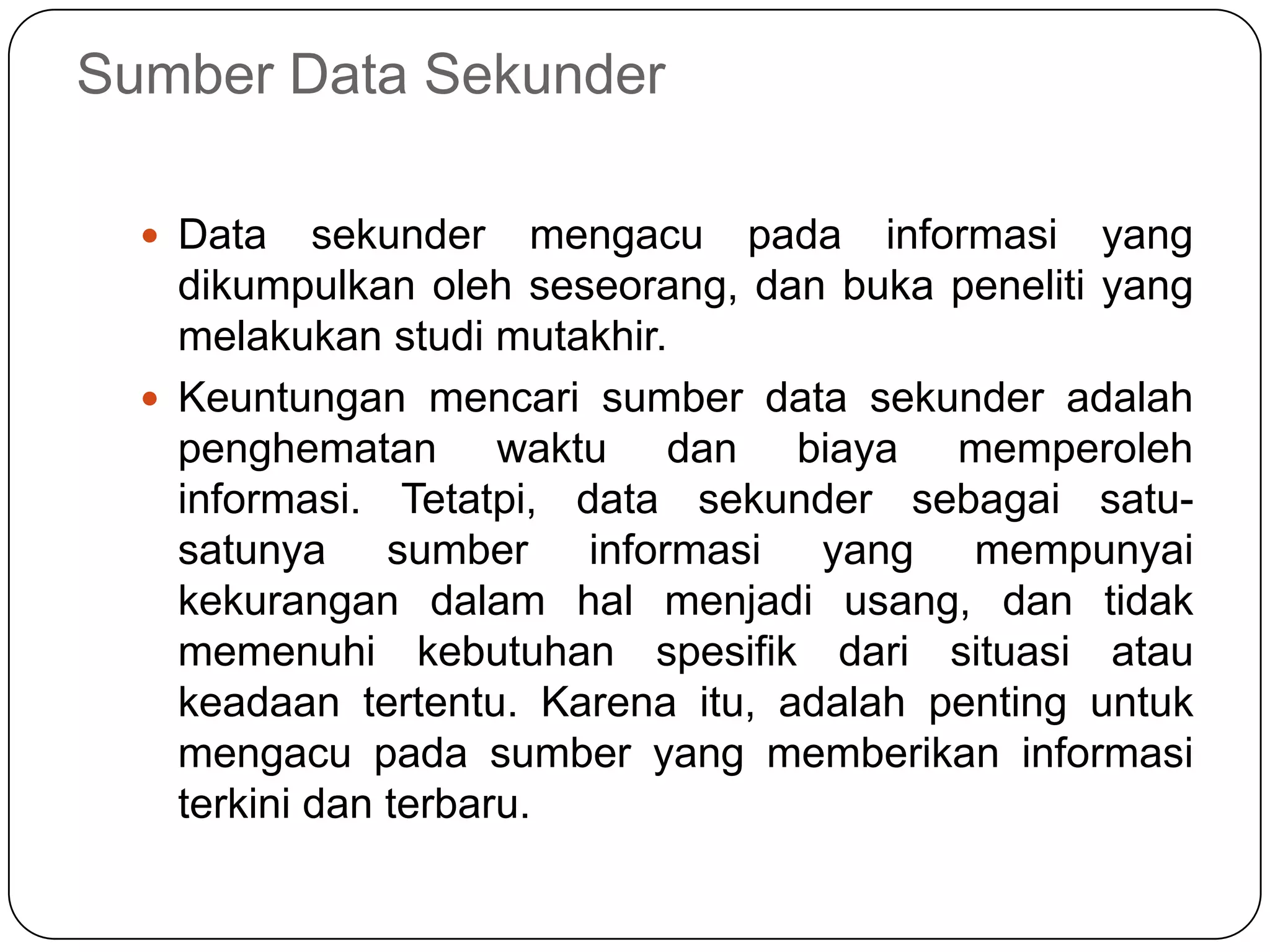 BAB 10 Metode pengumpulan data | PPTX