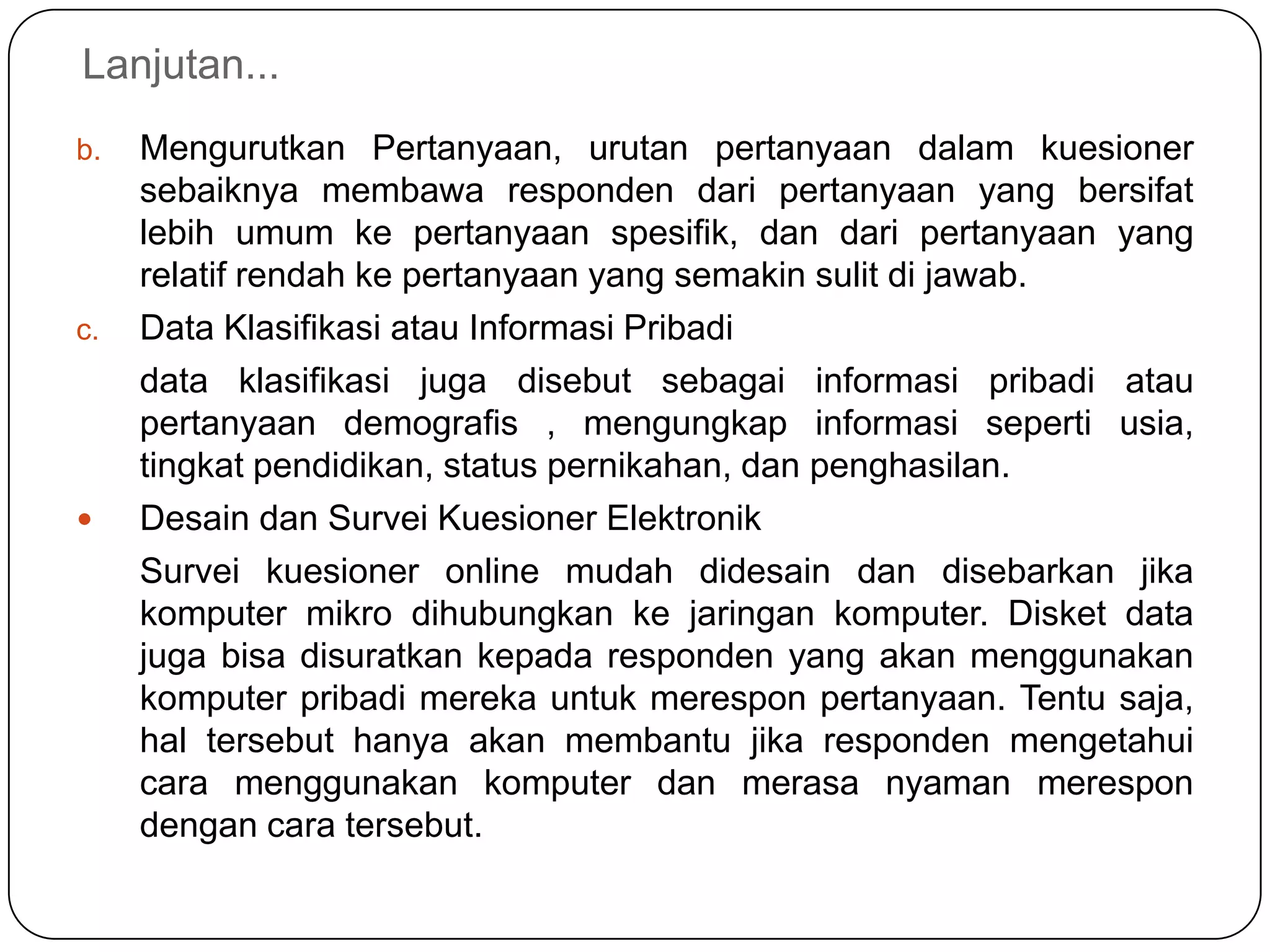 BAB 10 Metode pengumpulan data | PPTX