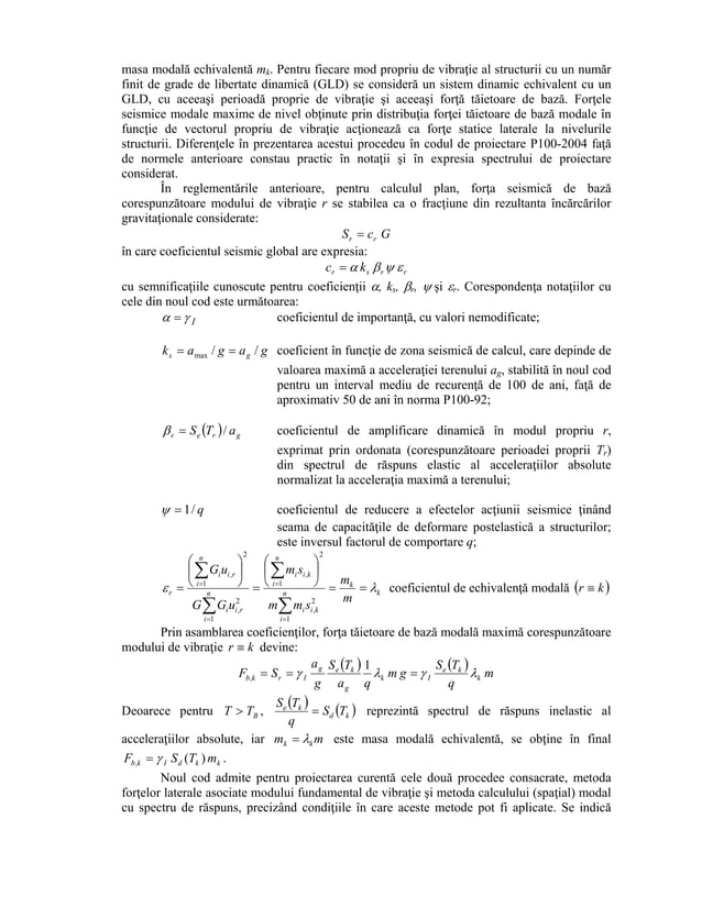 Metode pentru calculul rarspunsului seismic dan cretu_sorindemetriu_utcb | PDF