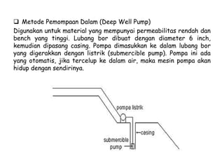 Metode penyaliran tambang | PPTX