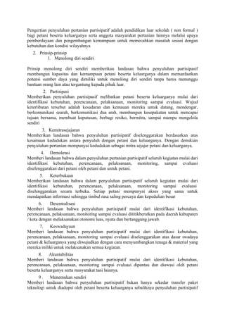 Metode penyuluhan partisipatif | PDF