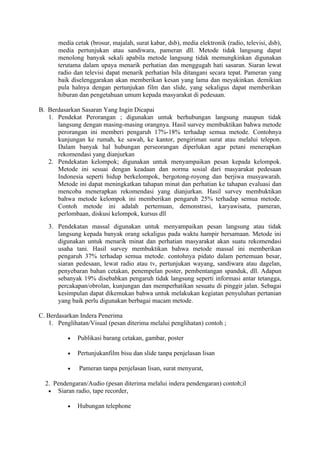 Metode penyuluhan partisipatif | PDF