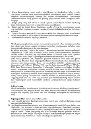 Metode penyuluhan partisipatif | PDF