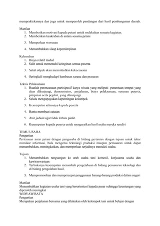 Metode penyuluhan partisipatif | PDF