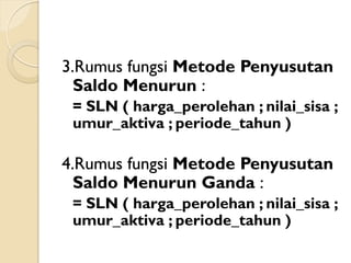 Metode penyusutan | PDF