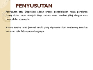 Metode penyusutan | PDF
