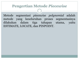Metode piecewise keadaan transien | PPTX